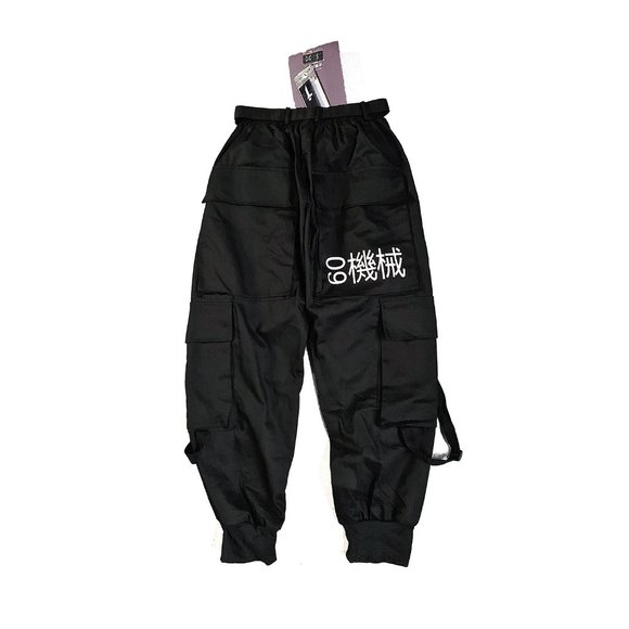 Niepce Inc | Pants | Streetwear Japanese Kanji Harajuku Joggers Relaxed ...